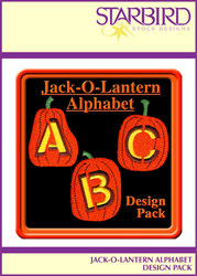 Jack-O-Lantern Alphabet Pack - Embroidery Collection | AnnTheGran.com