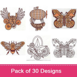 Steampunk Embroidery Designs | AnnTheGran.com
