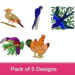 Awesome Avians Embroidery Designs | AnnTheGran.com