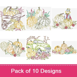 Fall Blocks Embroidery Designs | AnnTheGran.com