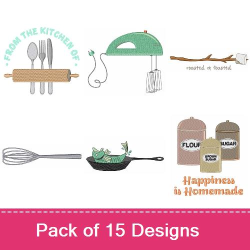 Lets Cook! Embroidery Designs | AnnTheGran.com