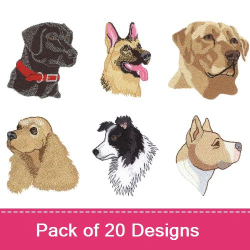 Dogs Embroidery Designs | AnnTheGran.com