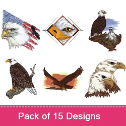 Wildlife Pack 12 Embroidery Designs | AnnTheGran.com