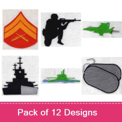 Military Embroidery Designs | AnnTheGran.com