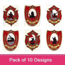 Fire Fighter Badges Embroidery Designs | AnnTheGran.com