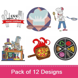 Cook Like A Pro Embroidery Designs | AnnTheGran.com