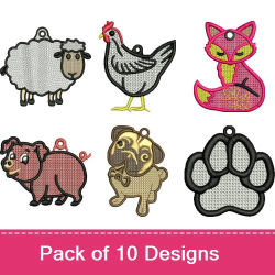Animals Free Standing Lace Embroidery Designs | AnnTheGran.com