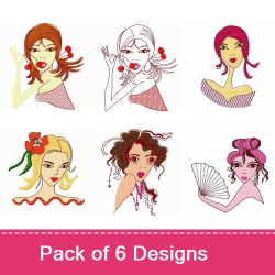 Beautiful Women Embroidery Designs | AnnTheGran.com