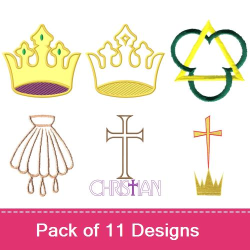 Christianity Religious Outlines Embroidery Designs | AnnTheGran.com