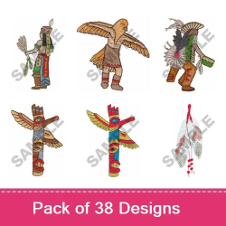 NATIVE AMERICAN Embroidery Designs | AnnTheGran.com