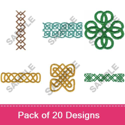 CONTINUOUS BORDER I Embroidery Designs | AnnTheGran.com