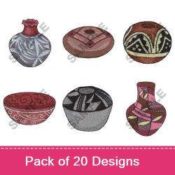 POTTERY II Embroidery Designs | AnnTheGran.com