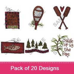 NORTHWOODS I Embroidery Designs | AnnTheGran.com