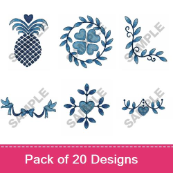 TRUE BLUE Embroidery Designs | AnnTheGran.com