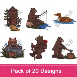 Northwoods Hand Embroidery Designs