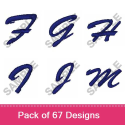 Brush Script Font Embroidery Designs | AnnTheGran.com