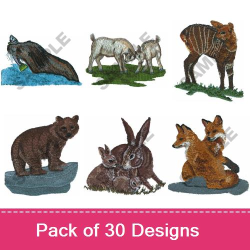 WILDLIFE Embroidery Designs | AnnTheGran.com