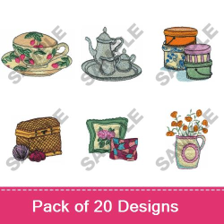 Grandmas Attic II Embroidery Designs | AnnTheGran.com