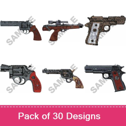 GUNS Embroidery Designs | AnnTheGran.com