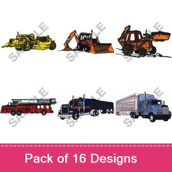 Occupational Equipment Embroidery Designs | AnnTheGran.com