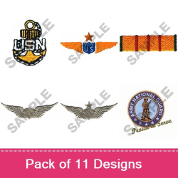 US Military Insignias & Ribbons Embroidery Designs | AnnTheGran.com