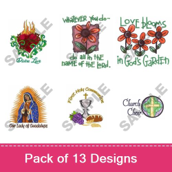 Everlasting Life Embroidery Designs | AnnTheGran.com