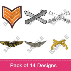 Military Emblems Embroidery Designs | AnnTheGran.com