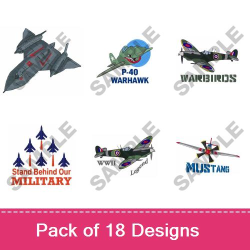 Military Aircraft Embroidery Designs | AnnTheGran.com