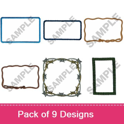 Rectangle Frames & Borders Embroidery Designs | AnnTheGran.com