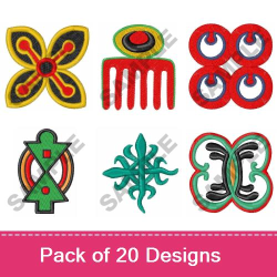 adinkra symbols Embroidery Designs | AnnTheGran.com