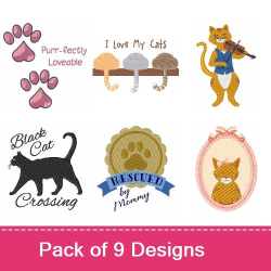 The Cats Meow Embroidery Designs | AnnTheGran.com