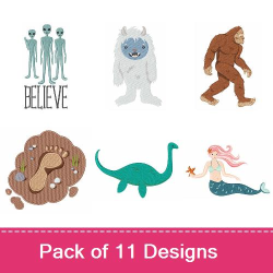 Fun Make Believe Characters Embroidery Designs | AnnTheGran.com
