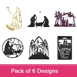 Nativity Scenes Embroidery Designs | AnnTheGran.com