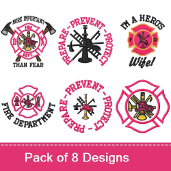 Fire Department Logos Embroidery Designs | AnnTheGran.com