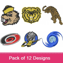 Mascots Embroidery Designs | AnnTheGran.com