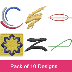 Shapes 1 Embroidery Designs | AnnTheGran.com