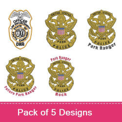 Police Badges Embroidery Designs | AnnTheGran.com