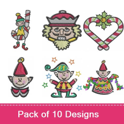 Santa's Workshop Embroidery Designs | AnnTheGran.com