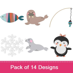 Eskimo Friends Embroidery Designs | AnnTheGran.com
