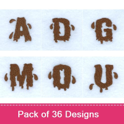 Mud Font Embroidery Designs | AnnTheGran.com