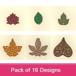 Lace Leaves Embroidery Designs | AnnTheGran.com