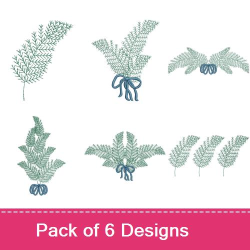 Fancy Ferns 1 Embroidery Designs | AnnTheGran.com