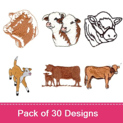 Cattle Embroidery Designs | AnnTheGran.com
