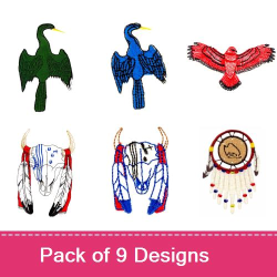 Native American Symbols 1 Embroidery Designs | AnnTheGran.com
