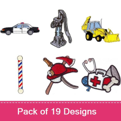Working Symbols Embroidery Designs | AnnTheGran.com