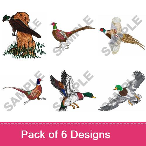 Hunting Birds Embroidery Designs | AnnTheGran