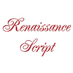 Renaissance Script Embroidery Font | AnnTheGran.com