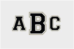 College outline Embroidery Font | AnnTheGran.com