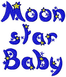 Moon Star Embroidery Font | AnnTheGran.com