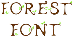 Forest Font Embroidery Font | AnnTheGran.com